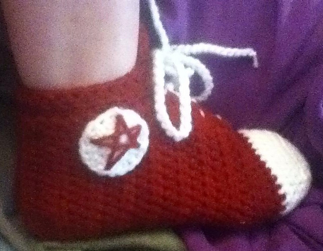 Ravelry: Converse Inspired Slipper pattern by Jessica's Crochet