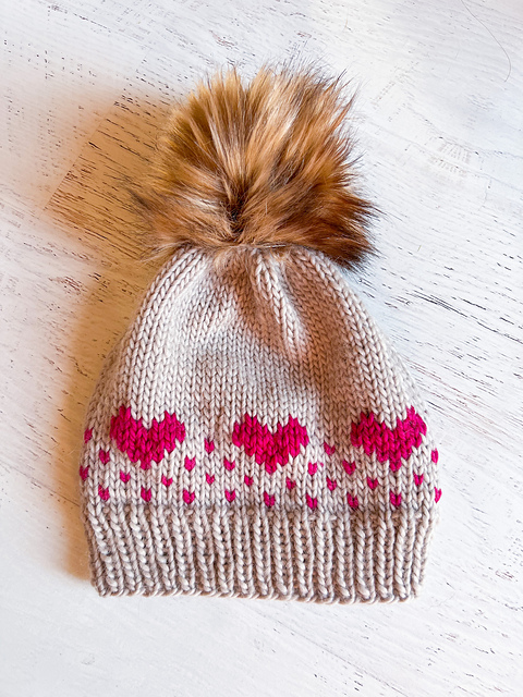 Ravelry: Heart Beanie pattern by Jessica Rousseau