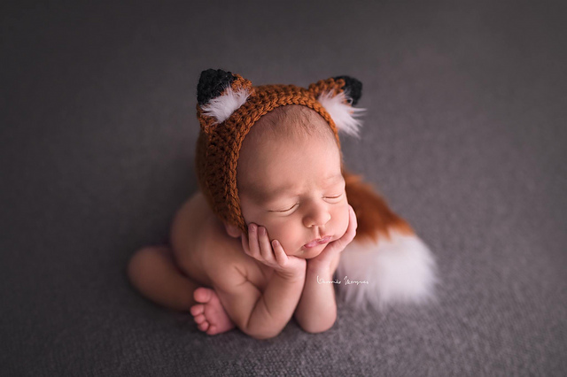 Ravelry: Fox Bonnet and Tail pattern by Jessica Doucette
