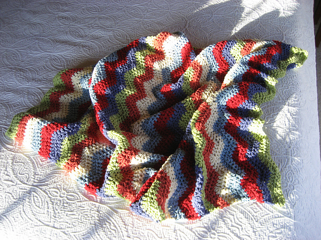 Ravelry: jhc1221's Zig zag crochet baby blanket