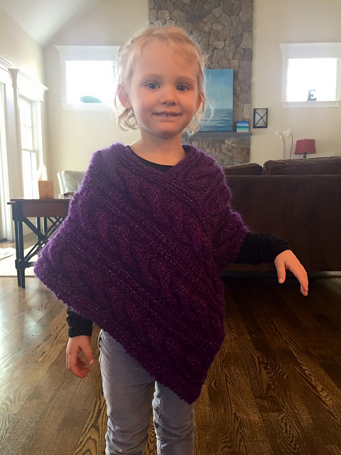 Ravelry: jhc1221's Pretty purple poncho