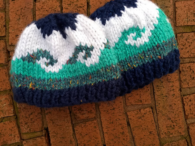 Ravelry: Quick Blue Wave Hat pattern by Jill Vogin
