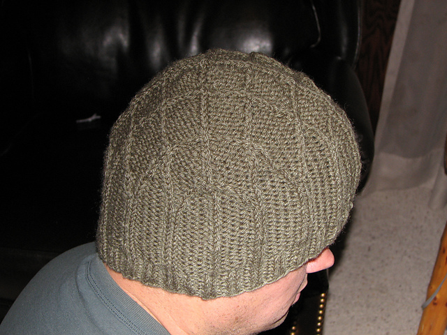 Ravelry: jjlrdomom's Gray-green Arris Hat