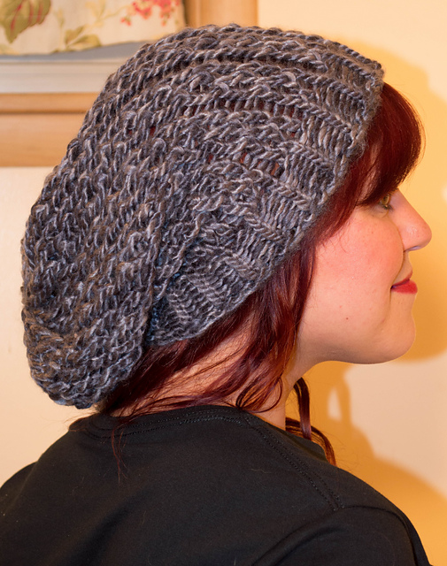 Ravelry: Vertical Vines Slouch Hat pattern by Joanna Brandt