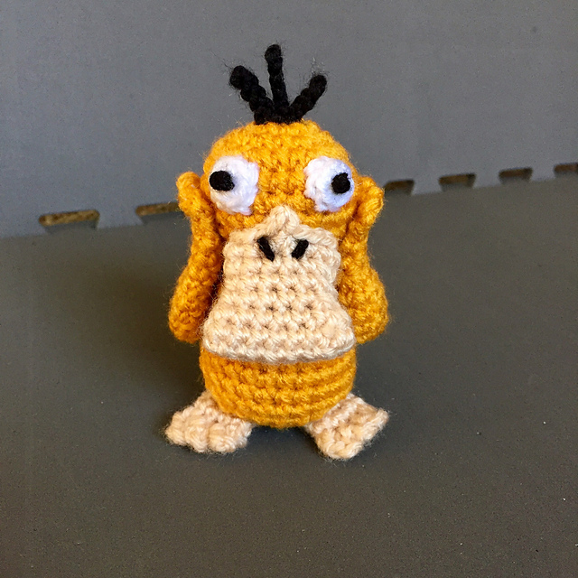Ravelry: Psyduck Pokemon pattern by Nichole's Nerdy Knots