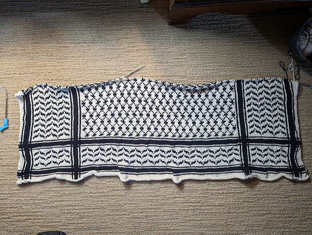 Ravelry: Knitted Kufiya pattern by JL Turnham