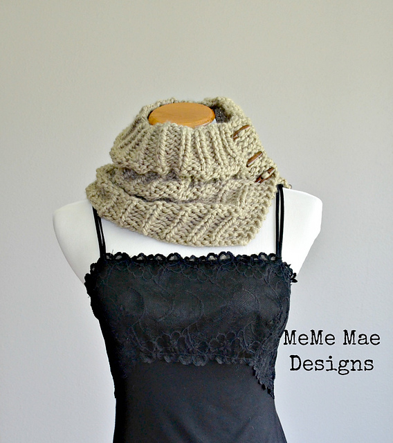 Ravelry: The Button Up Cowl pattern by Justina McBride