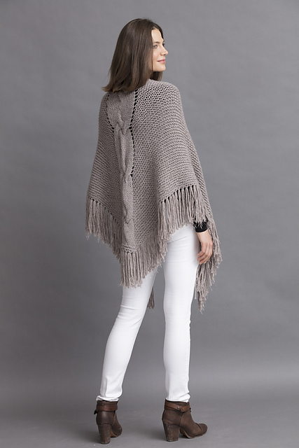 Ravelry: Michelle Cabled Shawl pattern by Lidia Karabinech