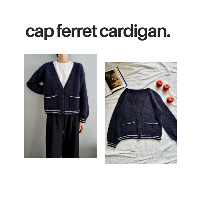 Ravelry: Cap Ferret Cardigan pattern by Joanna Filip