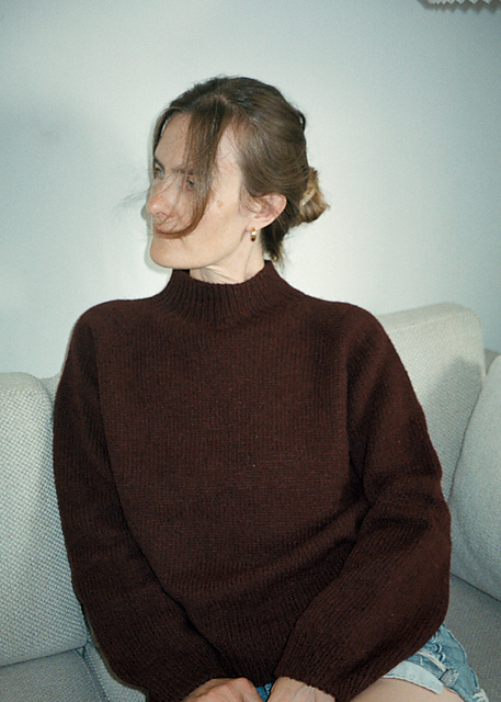 Ravelry: Burgundy Wine Sweater pattern by Joanna Filip