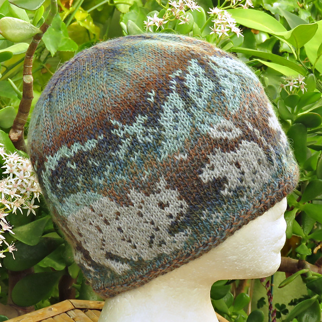 Ravelry: Stranded Cat & Mouse Beanie pattern by Joan Rowe