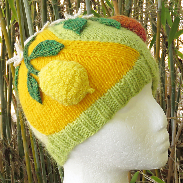 Ravelry: Orange, Lemon & Lime Beanie pattern by Joan Rowe