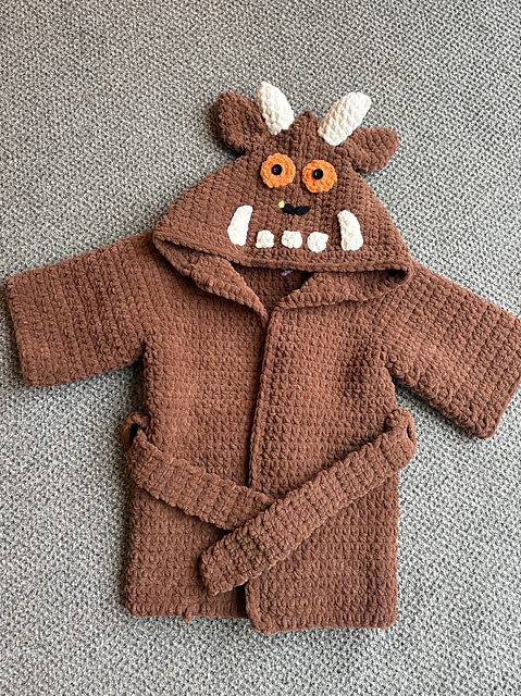 Ravelry: Gruffalo Bathrobe/Dressing Gown pattern by LadyBird Crochet