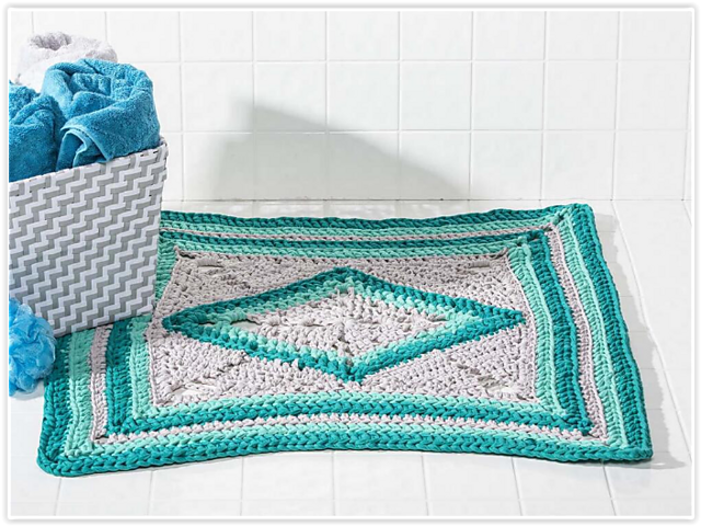 Ravelry: Sea-Glass Bath Mat pattern by Premier Yarns Design Team