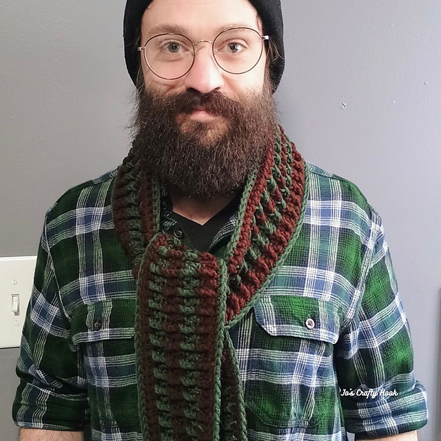 Ravelry: Ridge Runner Men's Scarf pattern by Jo's Crafty Hook