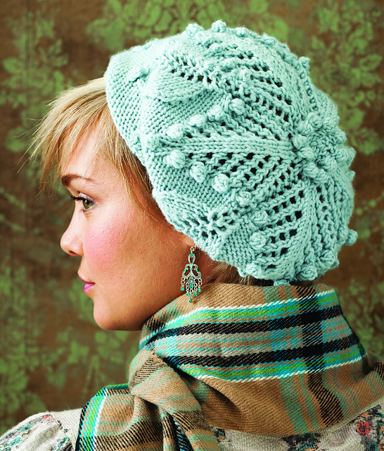 Ravelry: Lace and Bobbles Beret pattern by Jacqueline Jewett