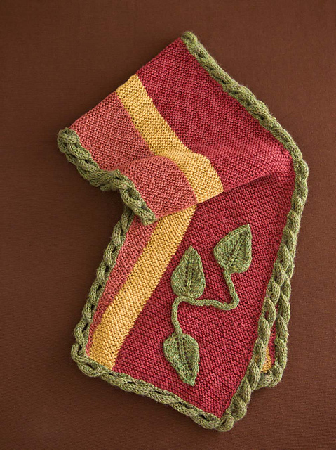 Ravelry: Windy Day Appliqué Scarf pattern by Wilma Peers