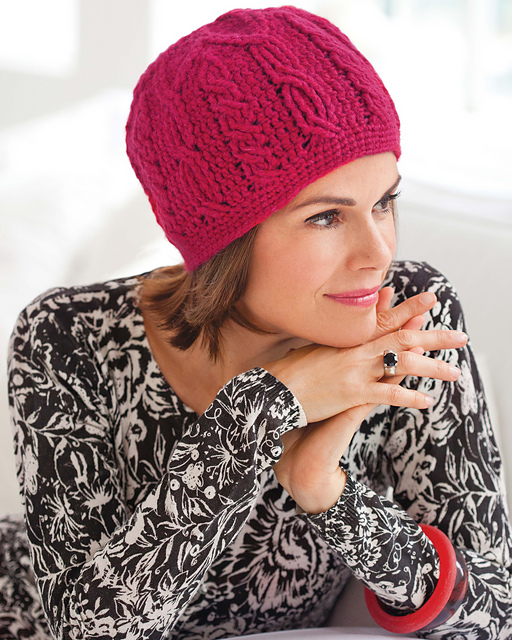 Ravelry: Petal Cabled Hat pattern by Linda Permann