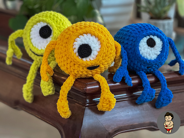 Ravelry: No-Sew Cute Cyclops Monster pattern by Jordan Sumodobila