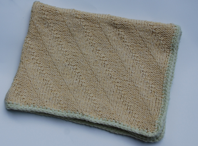 Ravelry: Diagonal Striped Baby Blanket pattern by The Yarn Girls