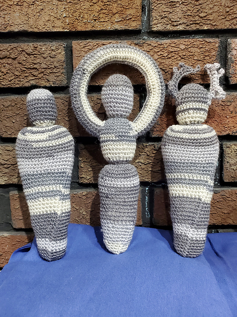 Ravelry: Goddess and Consort/Horned God Dolls pattern by Ash Litton