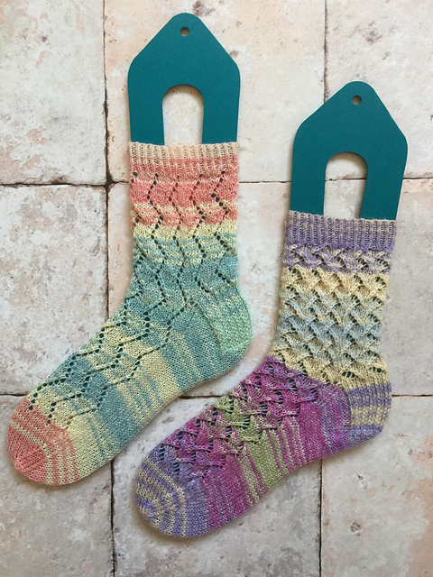 Ravelry: Give and Take Socks pattern by Helen Kurtz