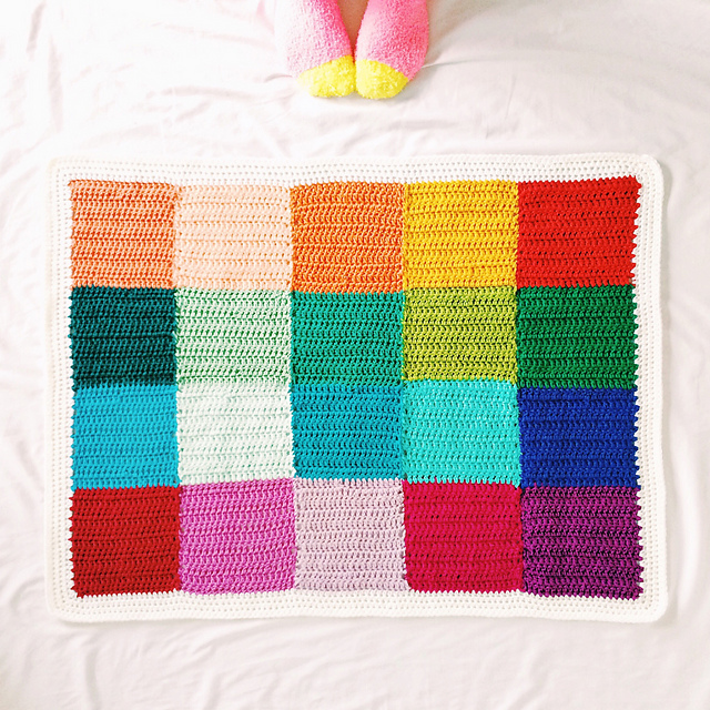 Ravelry: rainbow baby blanket pattern by joyfulfour