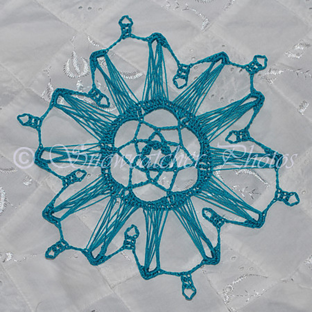 Ravelry: Teal Snowflake pattern by Deborah Atkinson