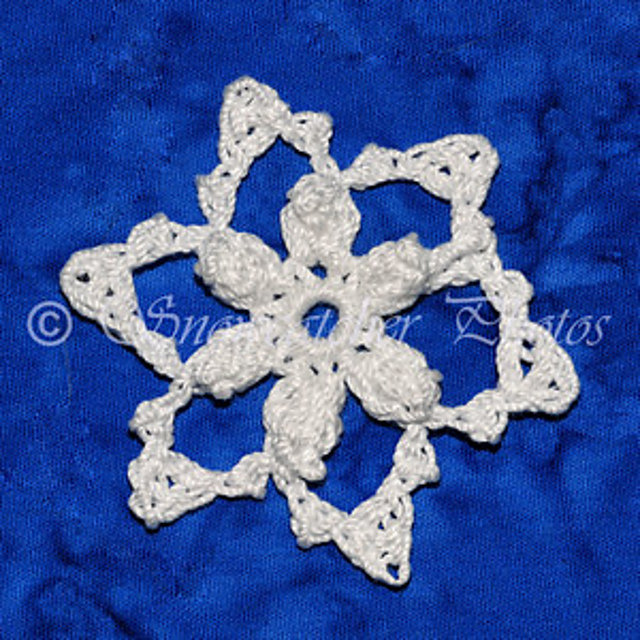 Ravelry: Popcorn Snowflake pattern by Deborah Atkinson