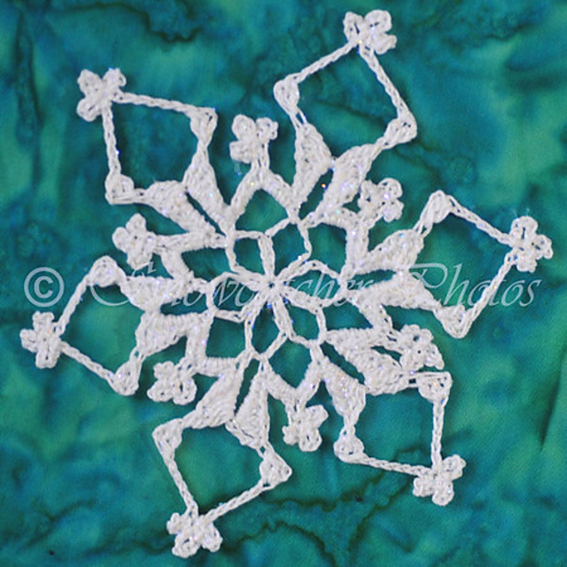 Ravelry: Funky Snowflake pattern by Deborah Atkinson