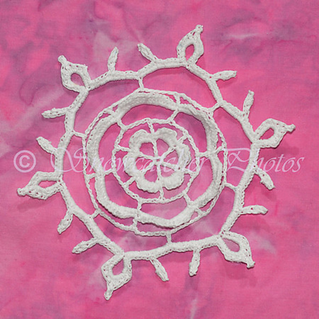 Ravelry: Nitty Gritty Snowflake pattern by Deborah Atkinson