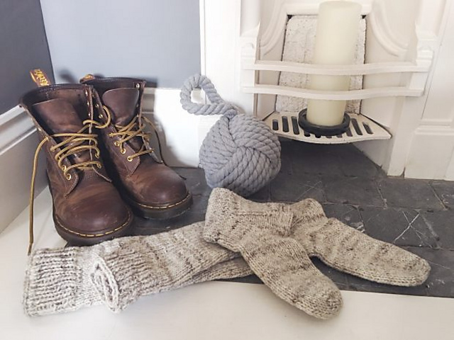 Ravelry: Chunky Aran Socks pattern by Laura Strutt