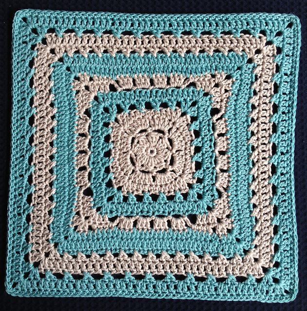 Ravelry: Quincey's Rose Square pattern by Krystyl Randall