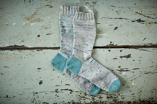 Ravelry: toe up afterthought heel socks pattern by Juju Vail