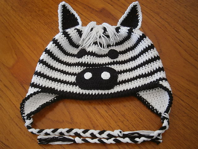 Ravelry: Novelty Zebra Hat pattern by Julie Black Designs