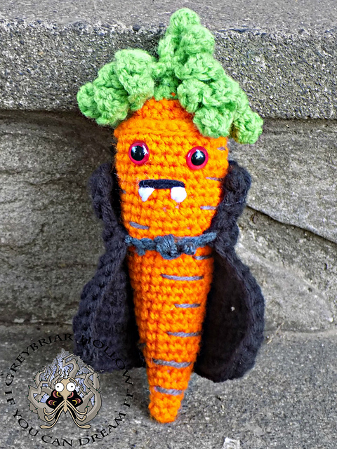 Ravelry: Count Nibbles the Vampire Carrot pattern by Greybriar Hollow