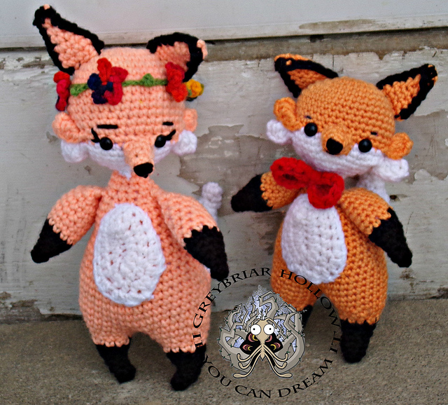 Ravelry: Eartha and Edgar Fox pattern by Greybriar Hollow