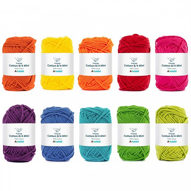 Ravelry: Hobbii Friends Cotton 8/4 Solids