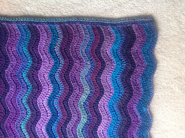Ravelry: justinemd's Rugged Ripples Blanket