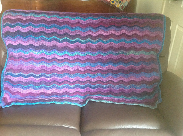 Ravelry: justinemd's Rugged Ripples Blanket