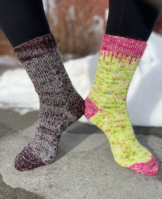 Ravelry: DK Shadow Wrap Heel 2 Ways pattern by Shannon Larson