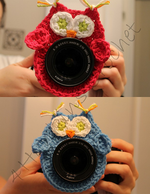 Ravelry: Owl Camera Buddy pattern by Kristin Hankins