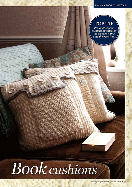 Ravelry: Book Cushions pattern by Sandra Neal