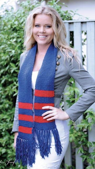 Ravelry: Supporters Scarf pattern by Alison Craven