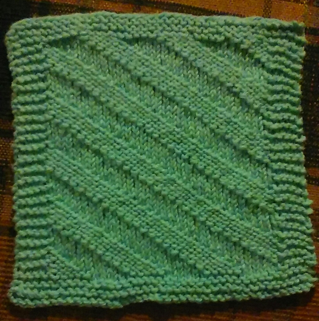 Ravelry: Diagonal Bars Dishcloth pattern by Joshua White
