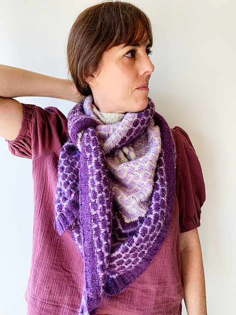 Ravelry: Dotty Shawl pattern by Kristen Finlay