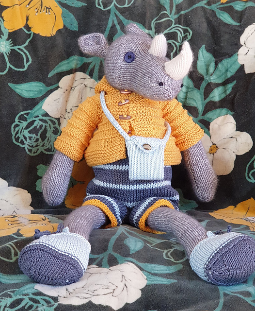 Ravelry: Henry the Rhinoceros pattern by Louise Crowther