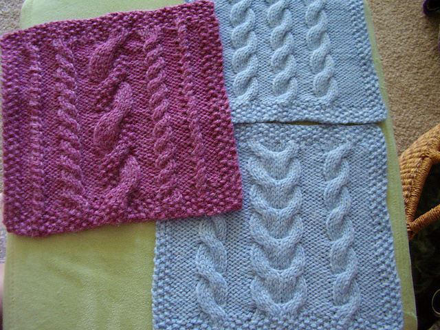 Ravelry: Expanded Basic Cable Square pattern by Jennifer E. Seiffert