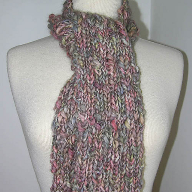 Ravelry: 1x1 Ribbed Scarf pattern by Jill Bujold