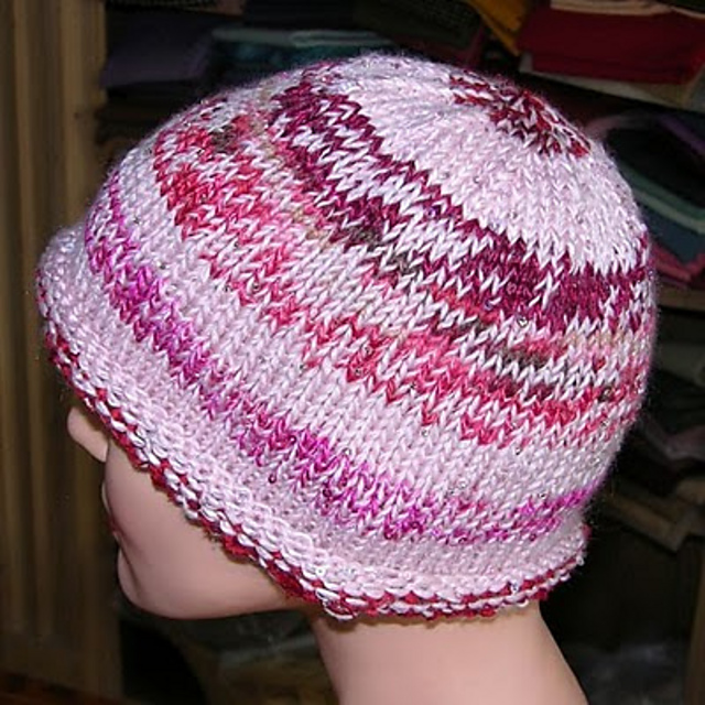 Ravelry: Adult's Rolled Brim Hat pattern by Jill Bujold